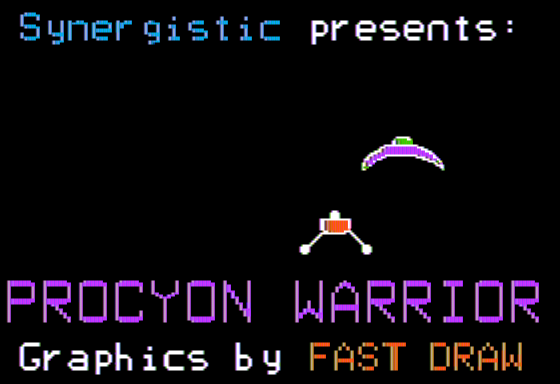 Screenshot of Procyon Warrior (Apple II, 1981) - MobyGames