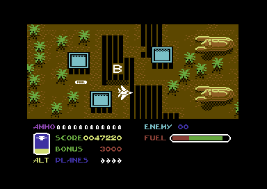 Screenshot of Arcade Flight Simulator (Commodore 64, 1989) - MobyGames