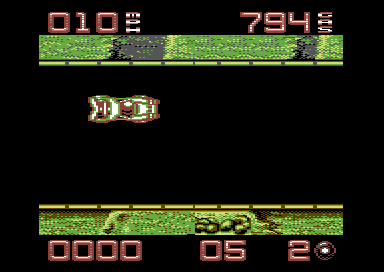Screenshot of Road Warrior (Commodore 64, 1988) - MobyGames