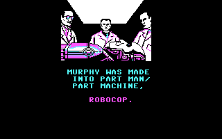 Screenshot of RoboCop (DOS, 1988) - MobyGames