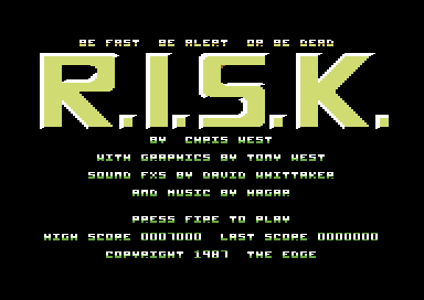 R.I.S.K. (1987) - MobyGames