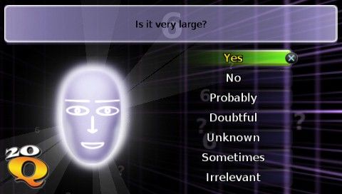 Screenshot of 20Q (PSP, 2011) - MobyGames