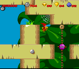 Screenshot of Super Alfred Chicken (SNES, 1994) - MobyGames