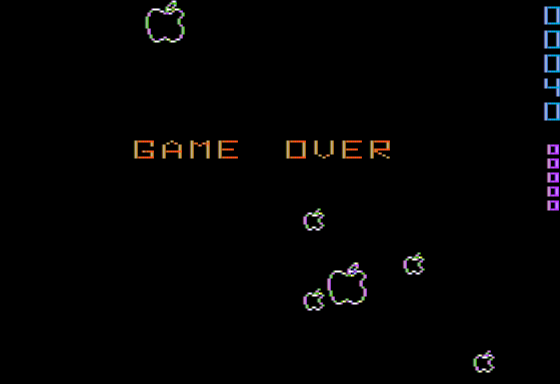 Screenshot of Apple-oids (Apple II, 1981) - MobyGames