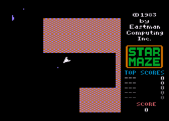 Screenshot of Star Maze (Atari 8-bit, 1982) - MobyGames