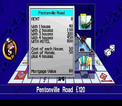 Screenshot of Monopoly (PlayStation, 1997) - MobyGames