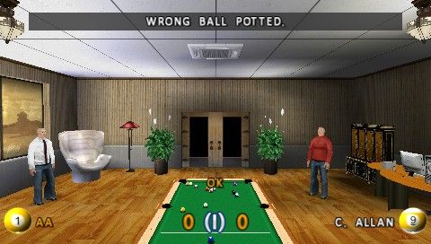 Screenshot of Arcade Pool (PSP, 2011) - MobyGames