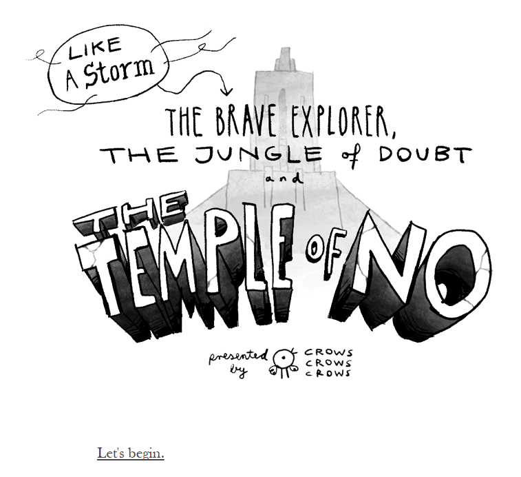 Screenshot of The Temple of No (Browser, 2016) - MobyGames
