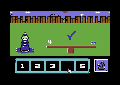 Screenshot of First Class with the Shoe People (Commodore 64, 1991 ...