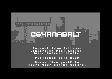 Screenshot of Canabalt (Commodore 64, 2009) - MobyGames