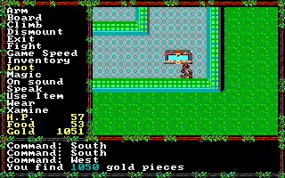 Screenshot of Questron II (DOS, 1988) - MobyGames