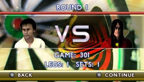 Screenshot of Arcade Darts (PSP, 2010) - MobyGames