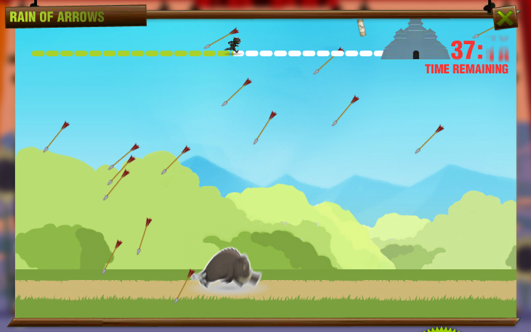 Screenshot of Rain of Arrows (Browser, 2009) - MobyGames