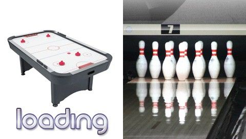 Screenshot of Arcade Air Hockey & Bowling (PSP, 2010) - MobyGames