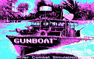 Screenshot of Gunboat (DOS, 1990) - MobyGames