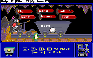 Screenshot of Reader Rabbit 2 (DOS, 1991) - MobyGames