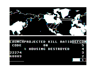 Screenshot of Wargame (TRS-80 CoCo, 1983) - MobyGames