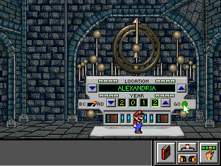 Screenshot of Mario's Time Machine (DOS, 1993) - MobyGames