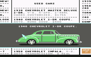Screenshot of Street Rod (Commodore 64, 1989) - MobyGames