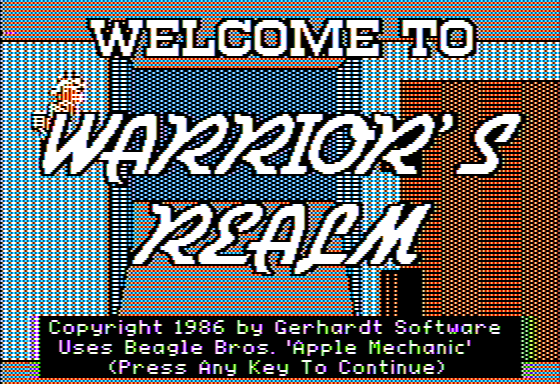 Warrior's Realm (1986) - MobyGames