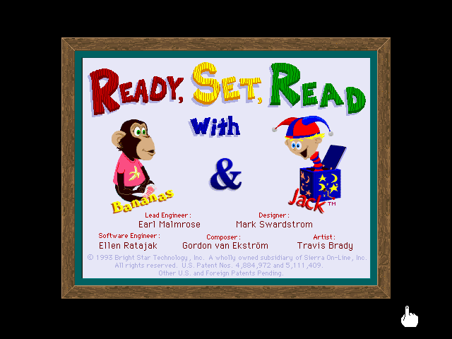 Ready, Set, Read with Bananas & Jack (1993) - MobyGames
