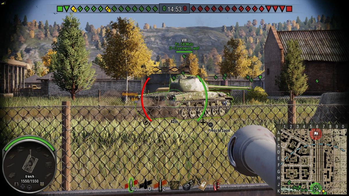 Screenshot of World of Tanks: Panzer 58 Mutz Ultimate (PlayStation 4, 2017) - MobyGames