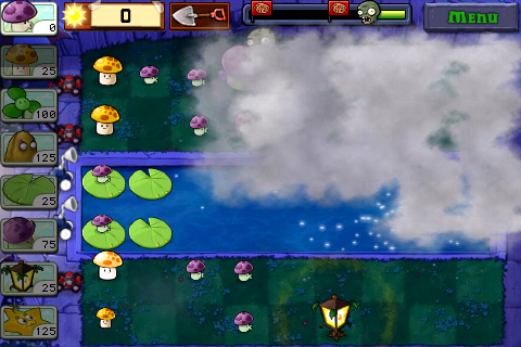 Screenshot of Plants vs. Zombies (iPhone, 2009) - MobyGames