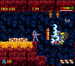 Screenshot of Super Turrican (SNES, 1993) - MobyGames
