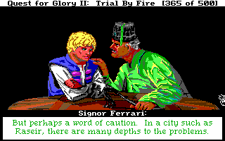 Screenshot of Quest for Glory II: Trial by Fire (DOS, 1990) - MobyGames