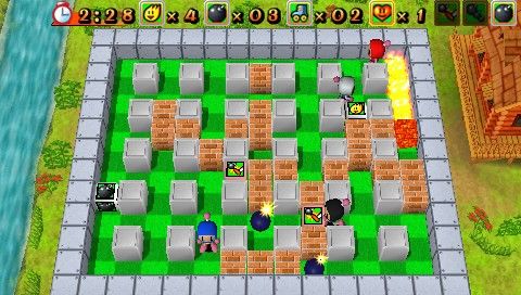 Screenshot of Bomberman (PSP, 2006) - MobyGames