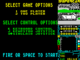 Screenshot of Super Stock Car (ZX Spectrum, 1990) - MobyGames