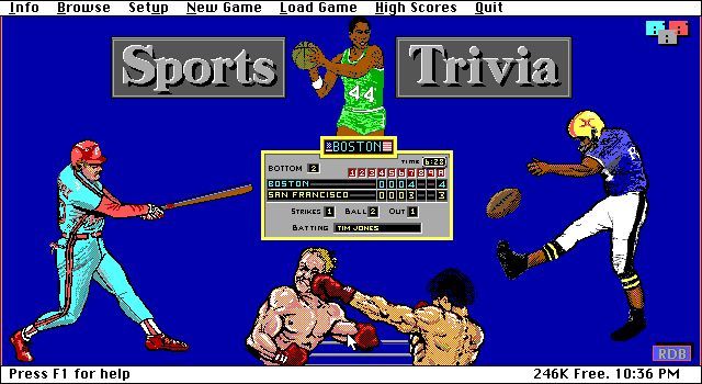 Sports Trivia box covers - MobyGames