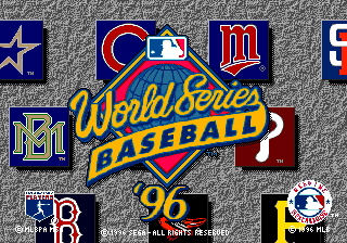 World Series Baseball '96 (1996) - MobyGames