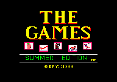 Screenshot of The Games: Summer Edition (Amstrad CPC, 1988) - MobyGames