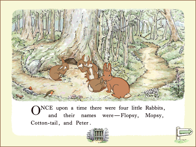Screenshot of The Adventures of Peter Rabbit & Benjamin Bunny (Windows ...