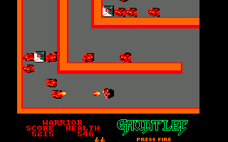 Screenshot of Gauntlet (Amstrad CPC, 1985) - MobyGames