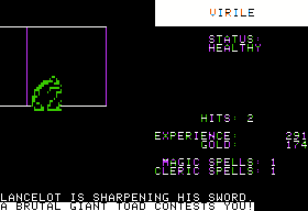 Screenshot of The Standing Stones (Apple II, 1983) - MobyGames