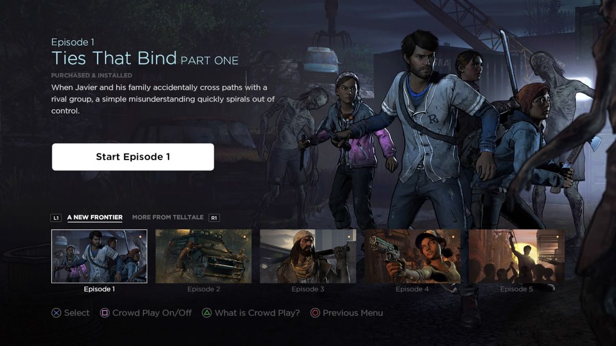 Screenshot of The Walking Dead: A New Frontier - Episode 1: Ties That Bind Part One (PlayStation ...