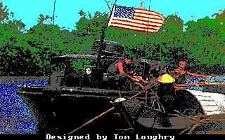 Screenshot of Gunboat (DOS, 1990) - MobyGames