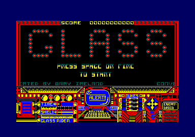 Screenshot of Glass (Amstrad CPC, 1985) - MobyGames