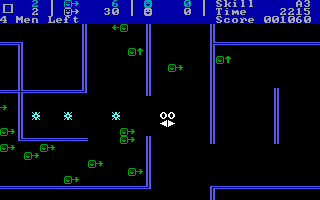 Screenshot of Snipes (DOS, 1982) - MobyGames