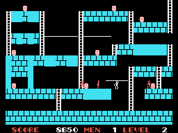 Screenshot of Lode Runner (SG-1000, 1983) - MobyGames