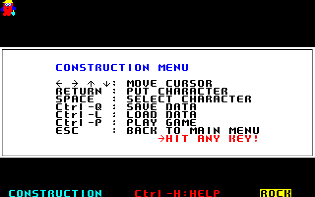 Screenshot of Mole Mole (PC-98, 1985) - MobyGames