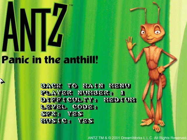 Screenshot of Antz: Panic in the Anthill! (Windows, 2001) - MobyGames