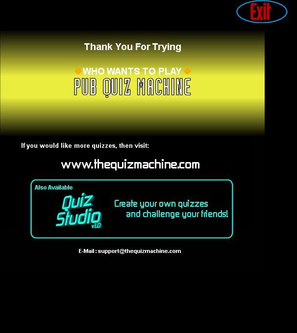 Screenshot of Pub Quiz Machine (Windows, 2003) - MobyGames
