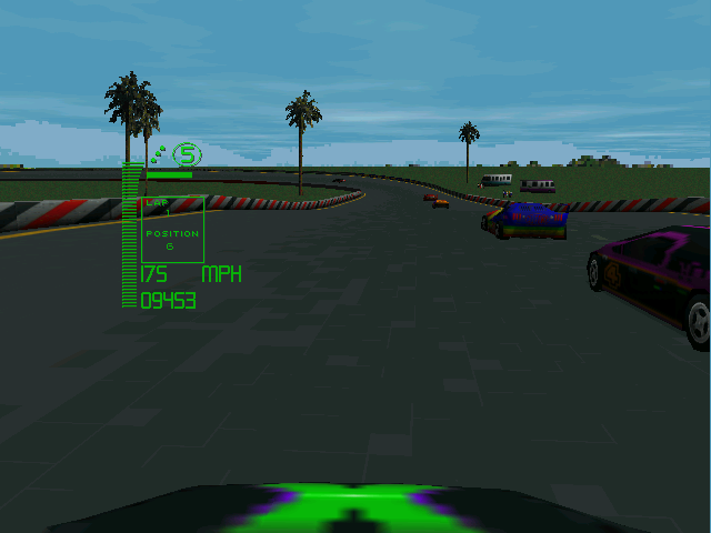 Screenshot of XCar: Experimental Racing (DOS, 1997) - MobyGames