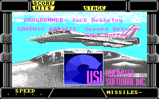 Screenshot of After Burner II (DOS, 1987) - MobyGames