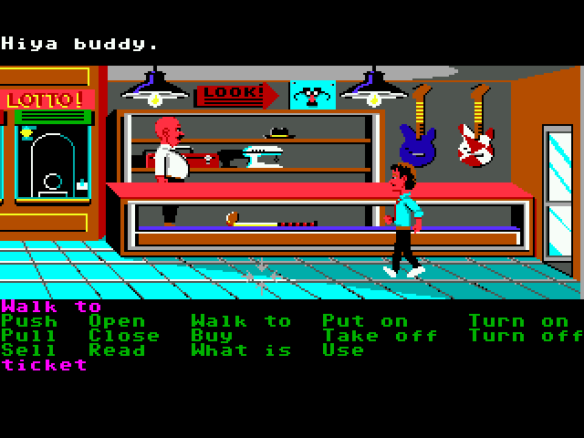 Screenshot of Zak McKracken and the Alien Mindbenders (Macintosh, 1988 ...