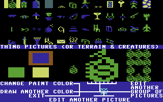 Screenshot of Stuart Smith's Adventure Construction Set (Commodore 64 ...