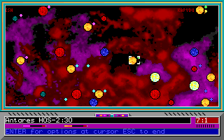 Screenshot of Armada 2525 (DOS, 1991) - MobyGames